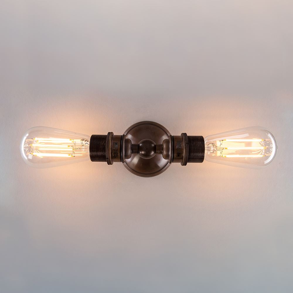 Industrial Twin Wall Light – Old School Electric