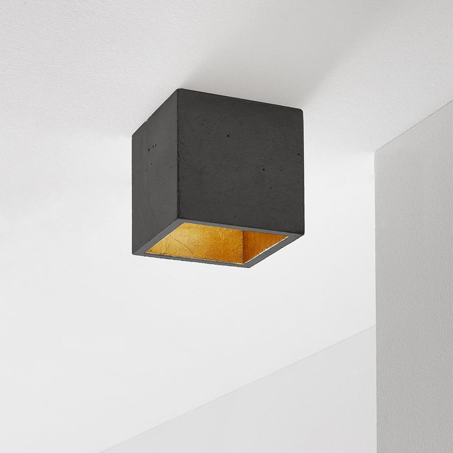 Concrete Box Ceiling Light | Old School Electric